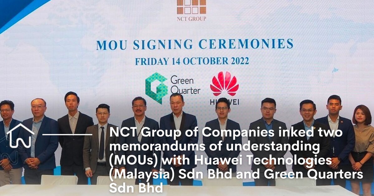 PROPERTY NEWS: NCT Group announces Memorandums of Understanding (MOUs ...