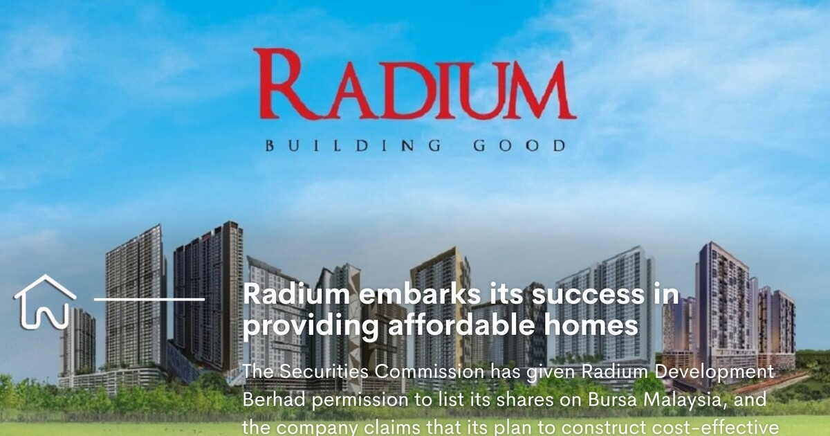 Radium embarks its success in providing affordable homes | New Property ...