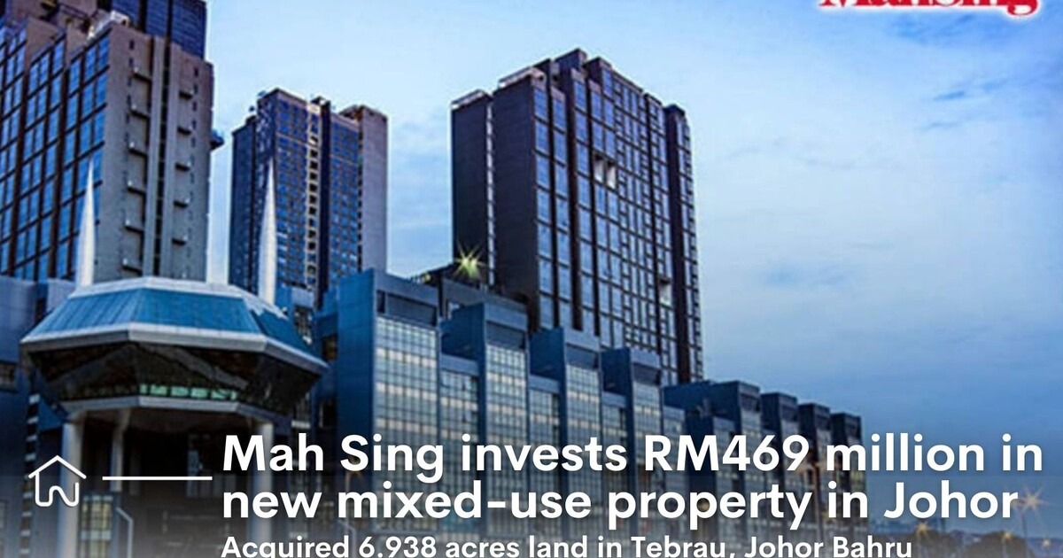 PROPERTY NEWS: Mah Sing invests RM469 million in a new mixed-use ...