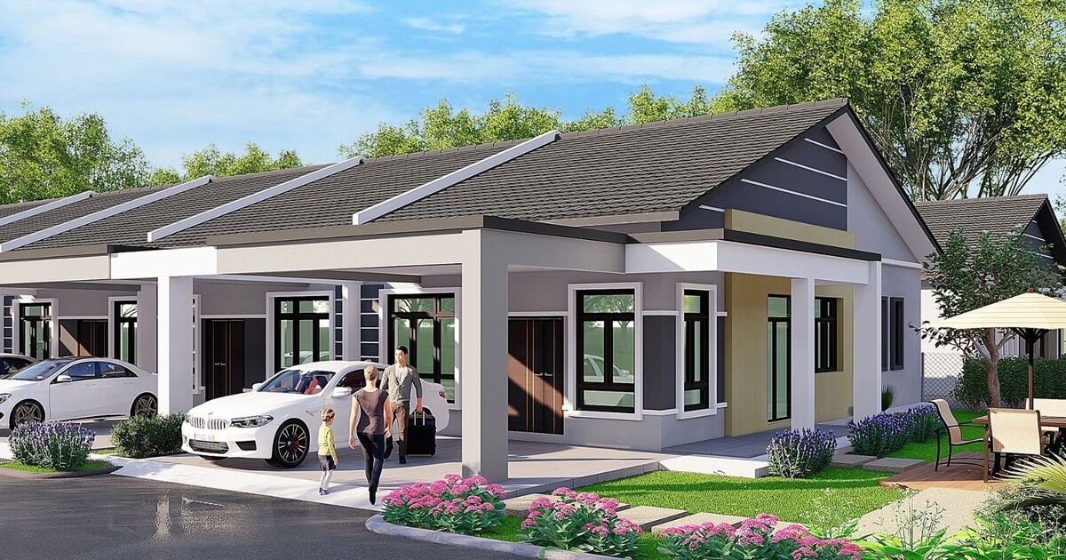 Single Storey Terrace, Taman Merlimau Mutiara Phase 3 @ Merlimau ...