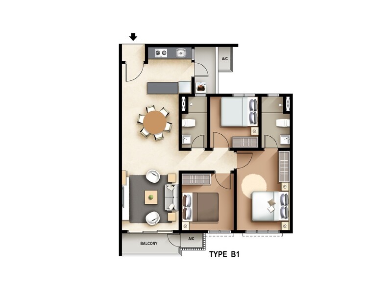 M Zenya @ Kepong Metropolitan Park, KL, near Metro Prima & Selayang ...