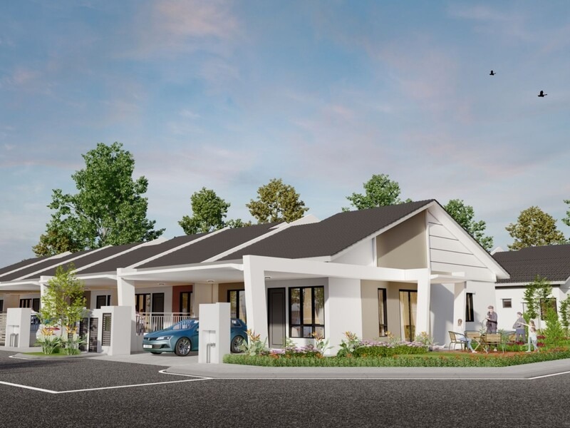 Iris (Type D1), Single Storey Superlink Homes @ Enstek Heights, Negeri ...