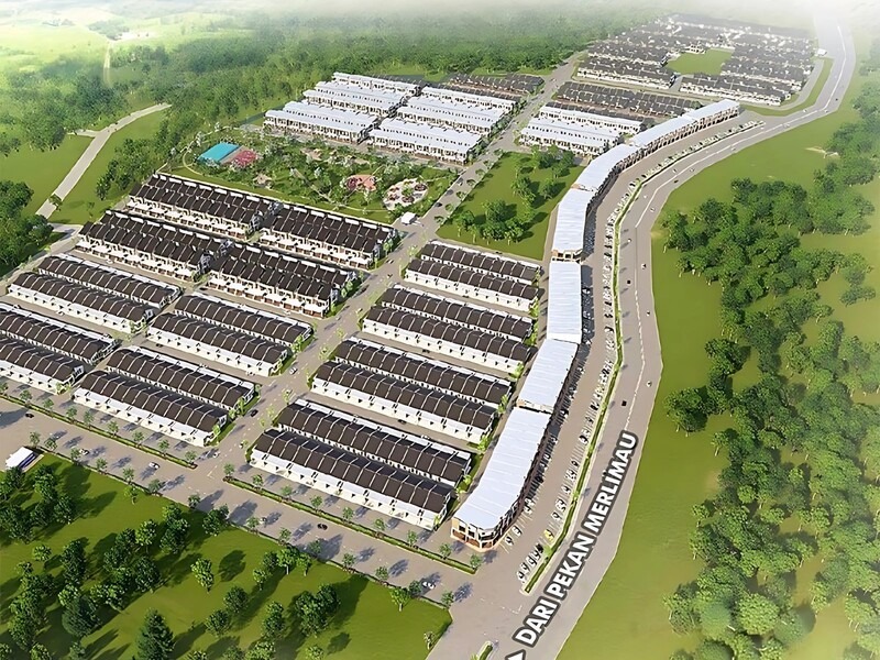 Double Storey Terrace, Taman Merlimau Mutiara Phase 1 @ Merlimau ...