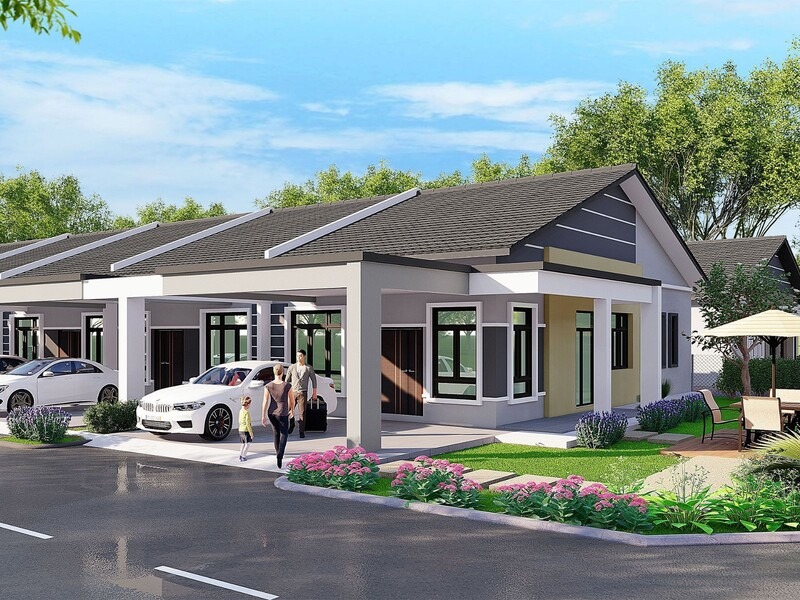 Single Storey Terrace, Taman Merlimau Mutiara Phase 3 @ Merlimau ...