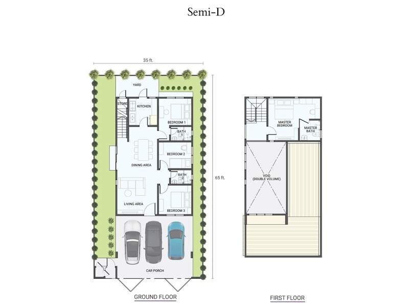 La Casa Lunas, 1.5-Storey Zero Lot @ Kulim, Kedah | New Double Storey ...
